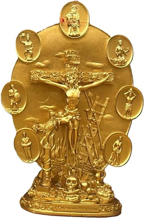 7 African Powers & Jesus Christ Figurine - Resin Statue for Protection ...