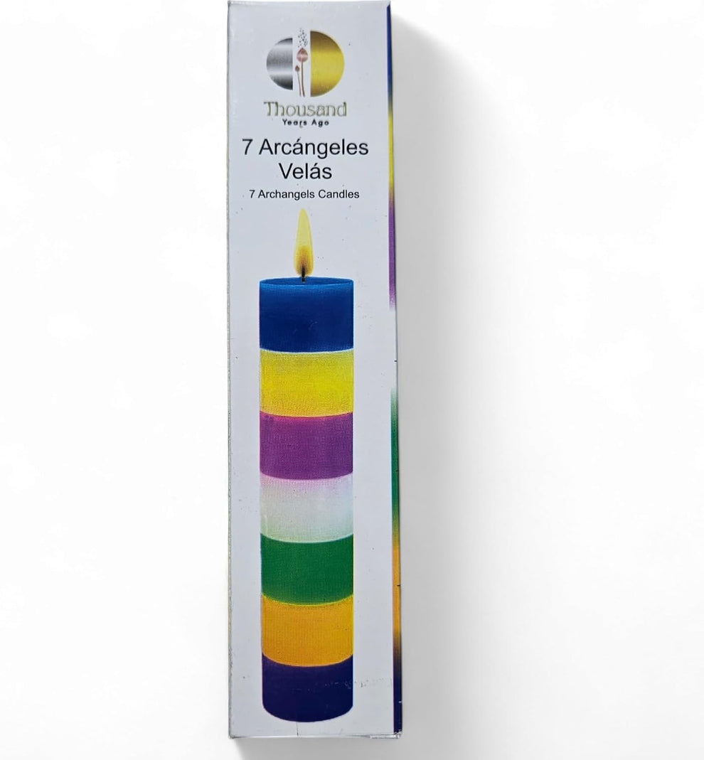 7 Archangels Candle - Multi-Color Spiritual Prayer Candle for ...